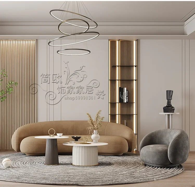 Luxury Living Room Sofas Minimalist Curved Nordic Luxury Lazy Sofa Aes ...